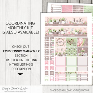 April NOTES PAGE Planner Stickers, Printable ECLP Notes Page, Spring ...