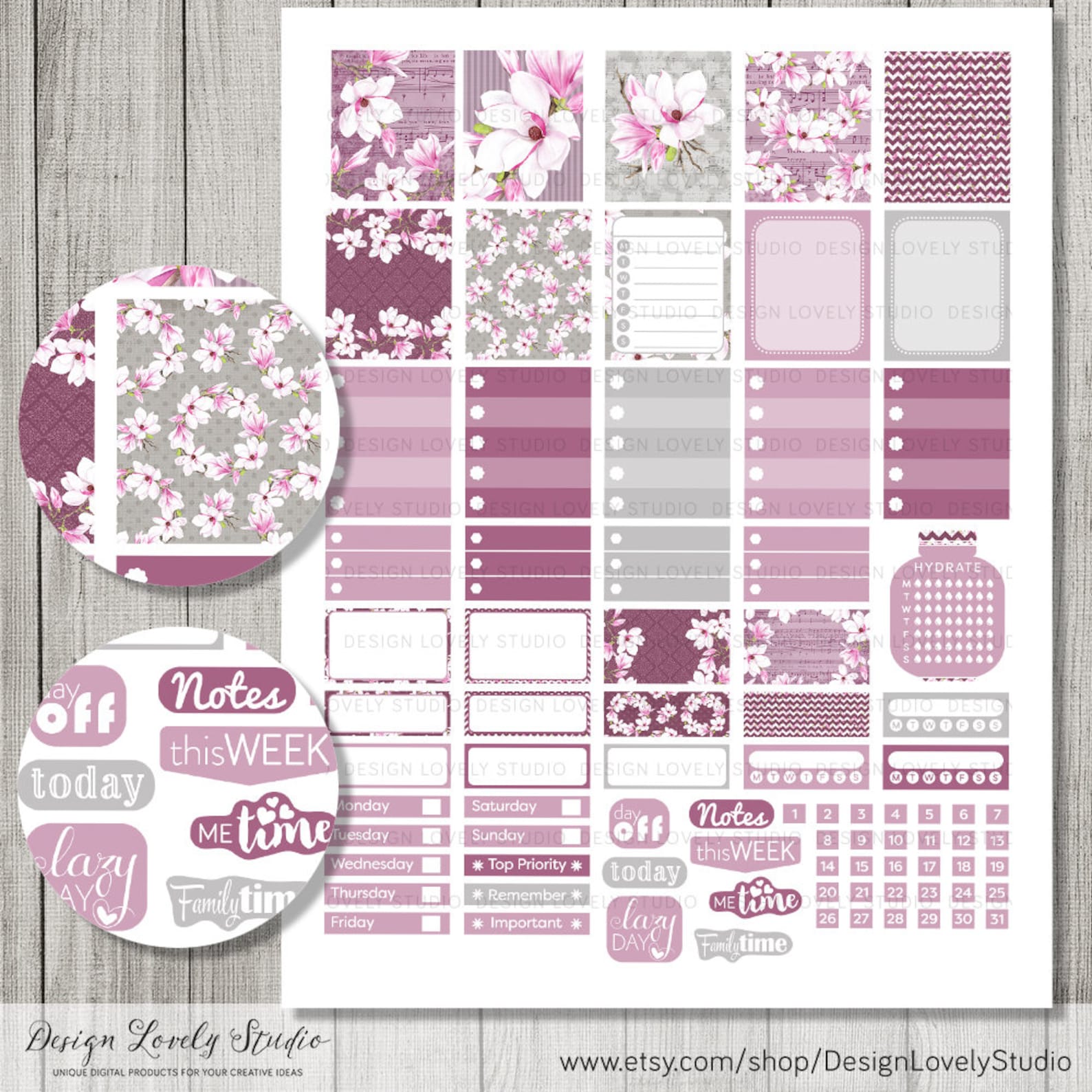 Mini Happy Planner Printable Stickers Mini HP Printable - Etsy