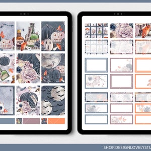 Halloween Digital Stickers, Goodnotes Stickers, Digital Planner ...