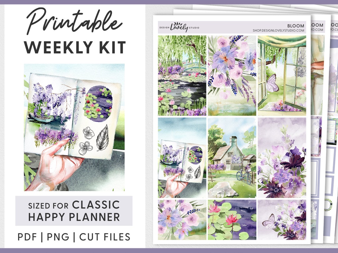 Spring Planner Stickers, Happy Planner Printable Stickers, Spring ...