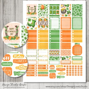 Mini Happy Planner Stickers, St Patricks Day Stickers, Mini Happy ...