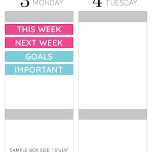 Printable Header Planner Stickers, Functional Header Planner Stickers ...