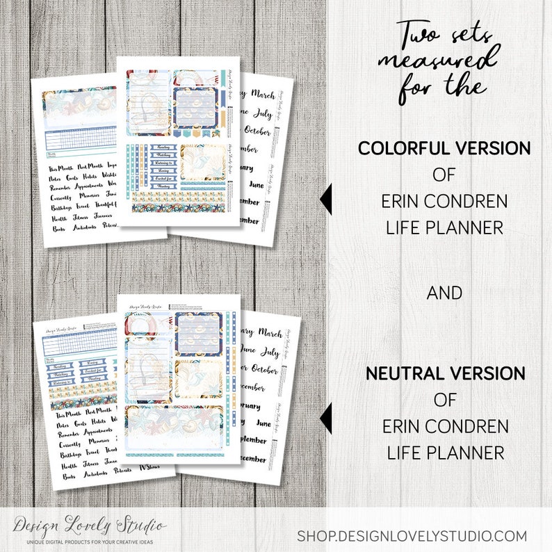 Printable NOTES PAGE Stickers ECLP Notes Page Kit July Notes - Etsy