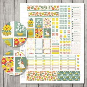 Easter Mini Happy Planner, April Mini Happy Planner, Printable April ...