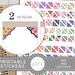 Printable Corner Planner Stickers Floral Corner Planner | Etsy