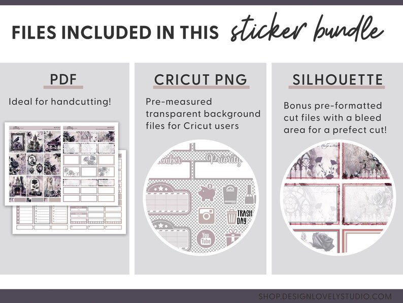 Printable Halloween Planner Stickers Bundle, October Monthly Stickers ...