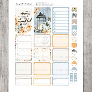 Printable THANKSGIVING Planner Stickers, Big Happy Planner, Printable ...