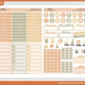 Autumn Planner Stickers, Fall Sticker Sheet, Printable Happy Planner ...