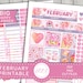 Printable FEBRUARY Monthly Stickers Kit, Big Happy Planner February Kit ...