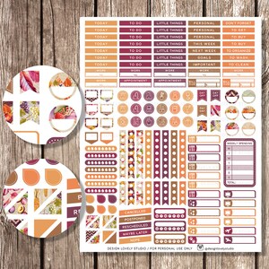 Thanksgiving HAPPY PLANNER, Thanksgiving Sticker Kit, Thanksgiving ...