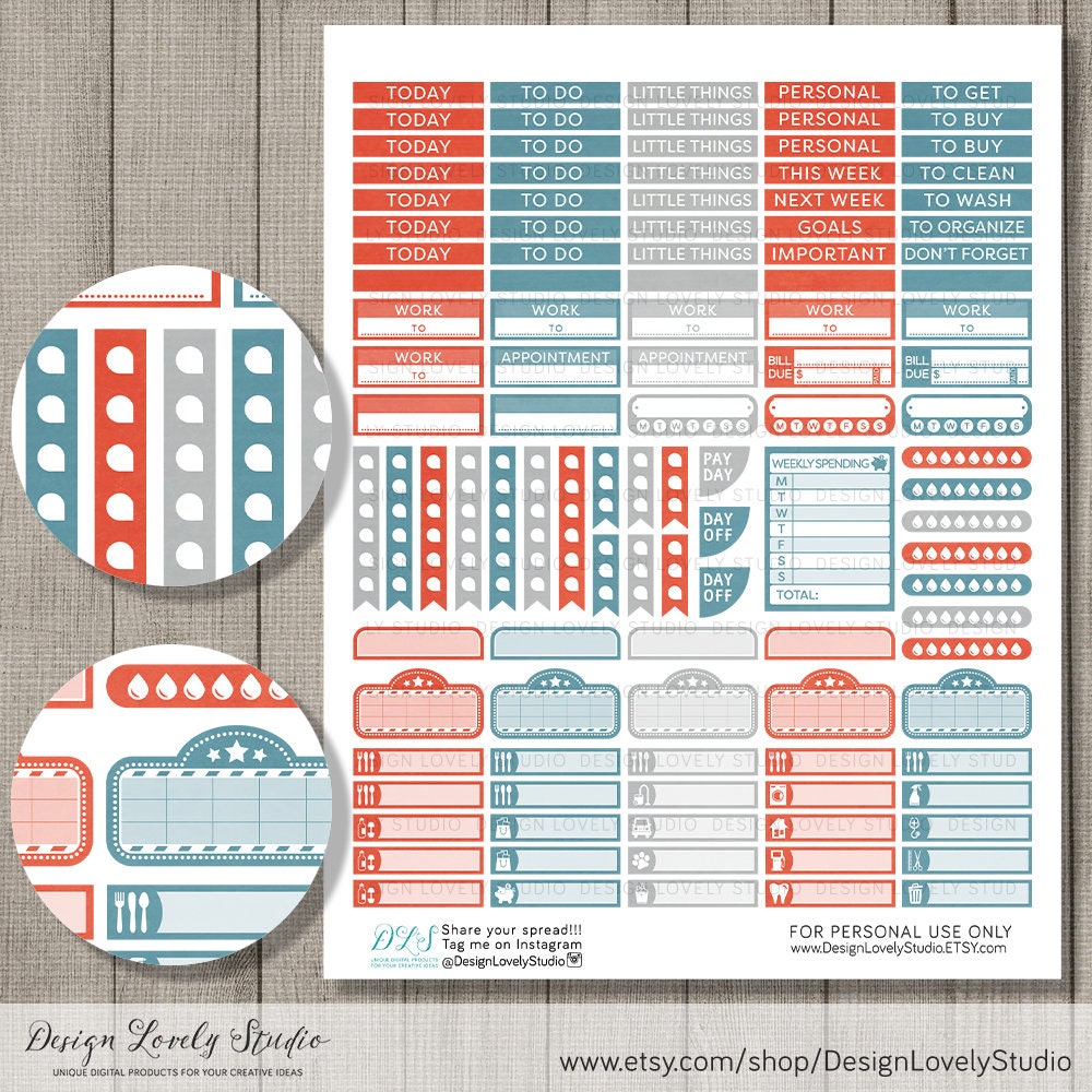 Printable Winter Planner Sticker Kit Christmas Planner | Etsy
