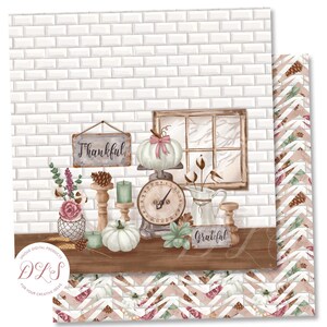 Thanksgiving Digital Paper, Thanksgiving Digital Backdrop, Rustic ...