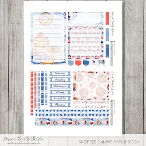 PRINTABLE July Notes Page Stickers Kit, Erin Condren July Notes Page ...
