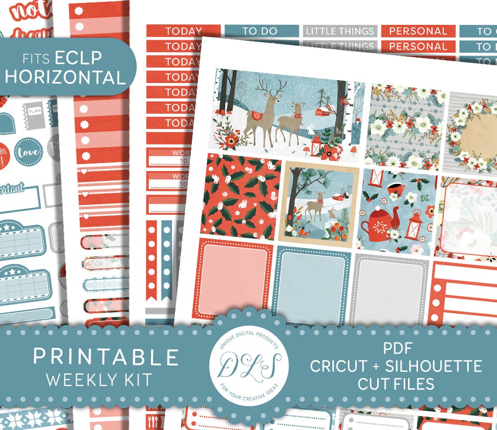 Scrapbooking Winter Wonderland//Printable Weekly Kit // Printable PDF ...