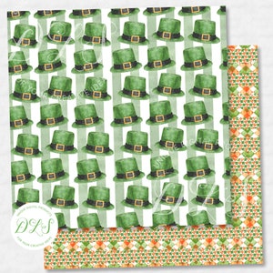 St Patricks Day Digital Paper, St Pattys Day Digital Background, Irish ...