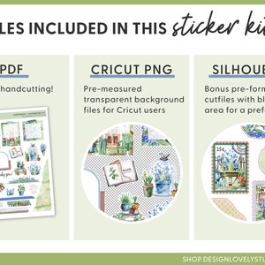 Gardening Journaling Stickers, Printable Journaling Stickers Kit ...