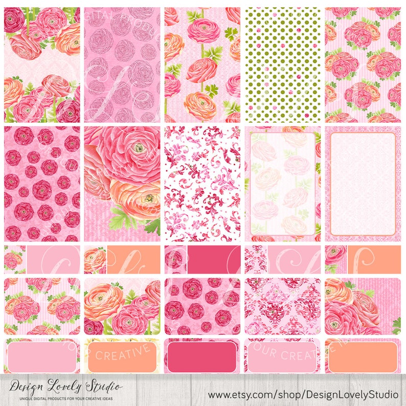 Happy Planner PRINTABLE Weekly Kit Pink Floral Planner - Etsy