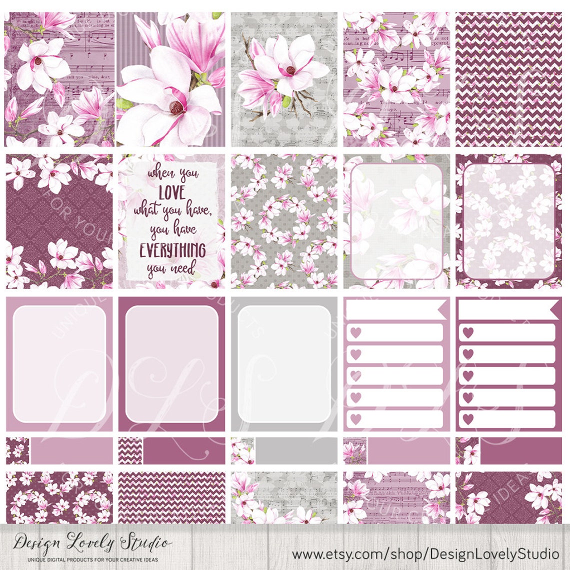 Printable Weekly Stickers Kit Fits Erin Condren Life Planner | Etsy