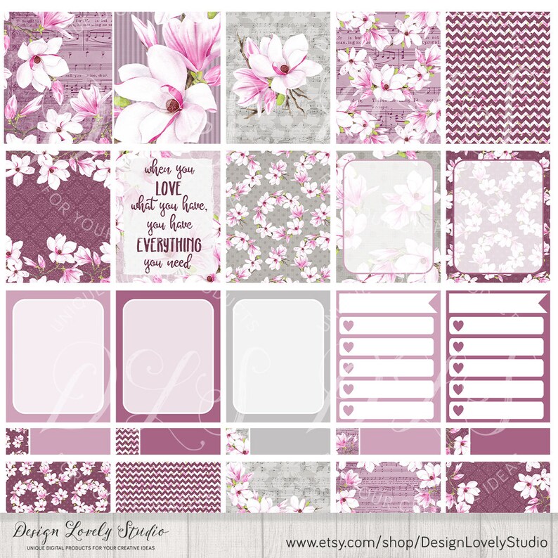 Printable Weekly Stickers Kit Fits Erin Condren Life Planner - Etsy