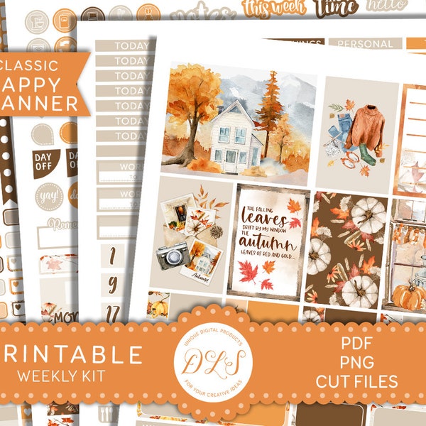 Fall Planner Stickers - Etsy