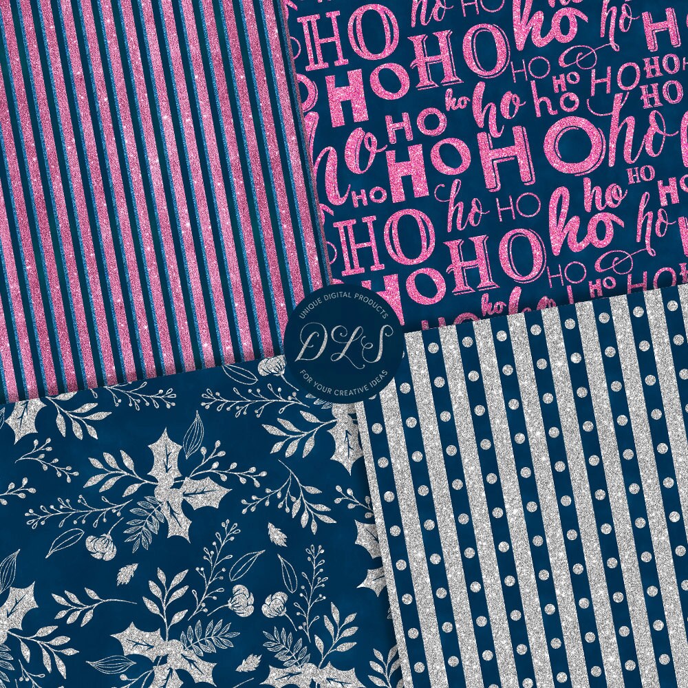 Digital Christmas Background / Christmas Digital Paper Pack / - Etsy