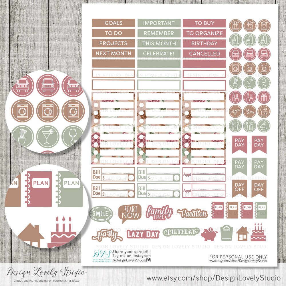 November Big Happy Planner Stickers Big Happy Planner - Etsy