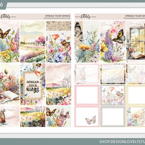 Butterfly Planner Stickers, Spring Stickers, Summer Stickers, Printable ...