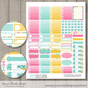 BACK TO SCHOOL Planner Stickers, Printable Back to School Stickers Kit ...