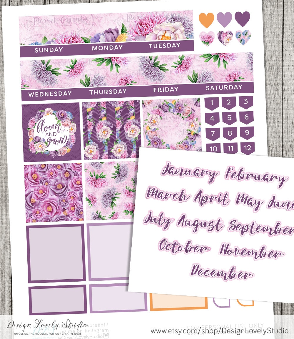 Big Happy Planner Monthly Kit Printable Big Happy Planner - Etsy