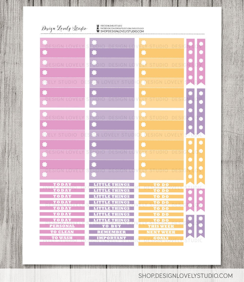 PRINTABLE Birthday Planner Stickers Kit Big Happy Planner - Etsy