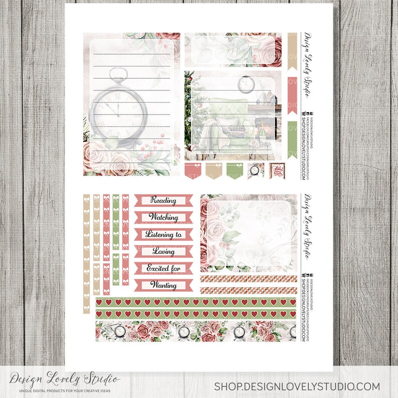 Printable JANUARY Notes Page Stickers January Planner Kit - Etsy