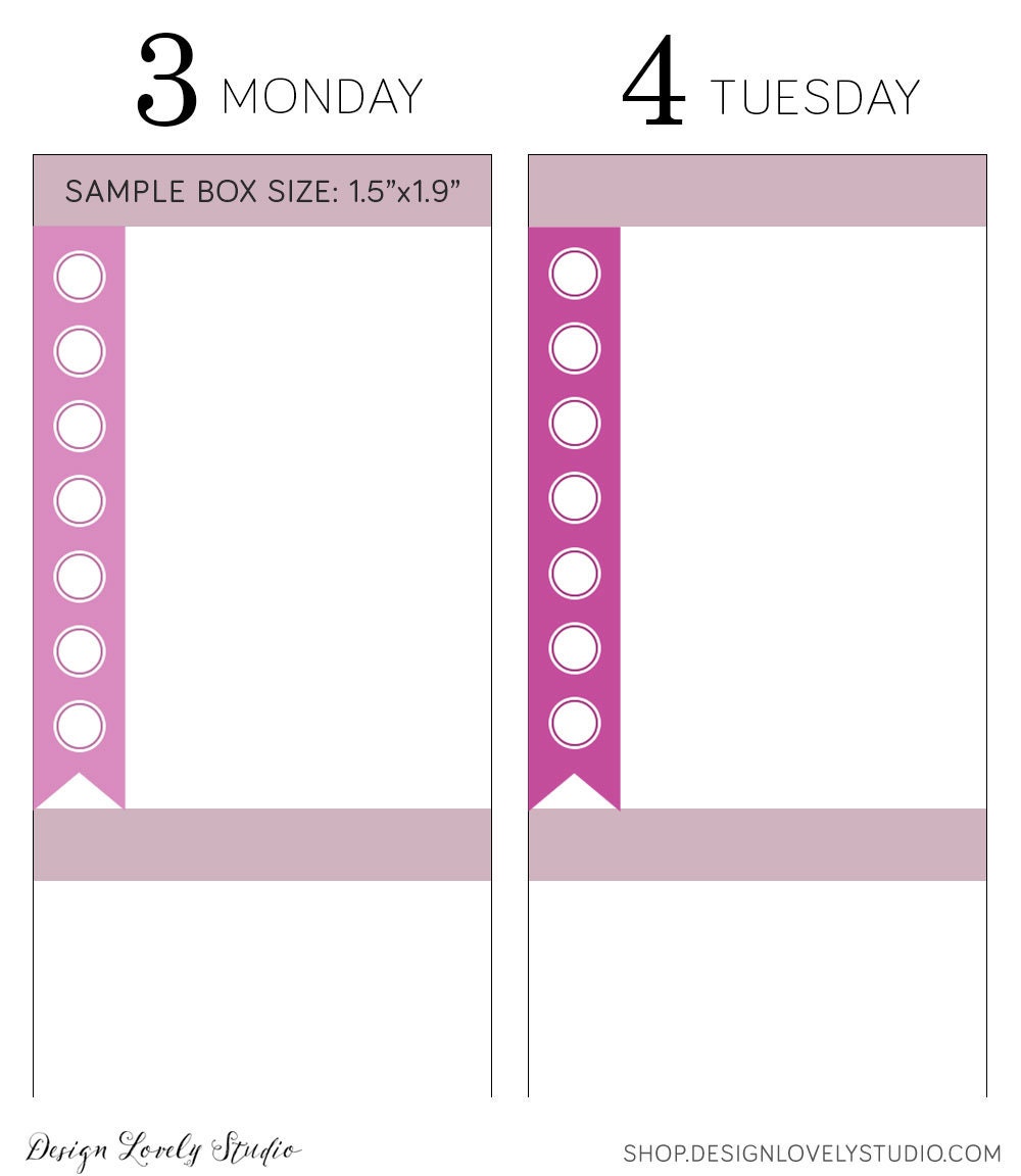 Printable CHECKLIST Planner Stickers Dots Checklist Planner - Etsy