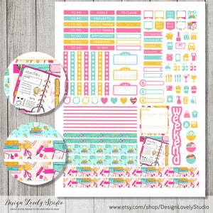 Printable BACK TO SCHOOL Planner Stickers, Mini Happy Planner Stickers ...