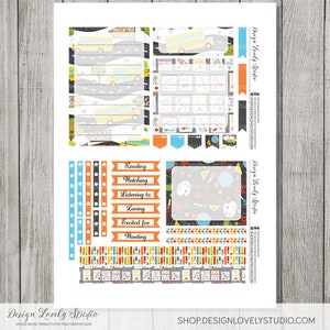 Back to School Notes Page Stickers, Printable ECLP Notes Page Stickers ...