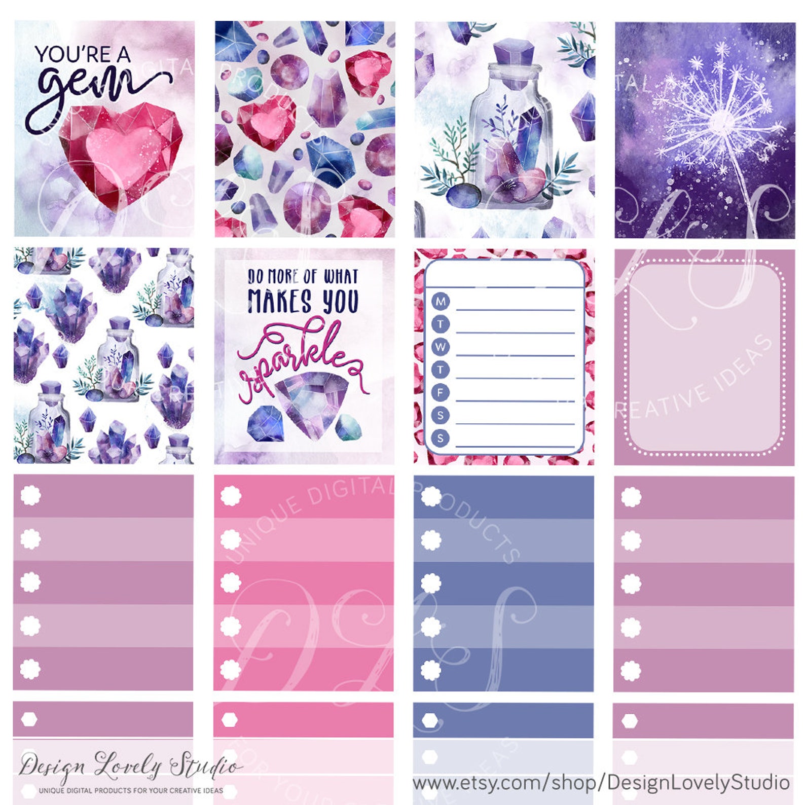 Printable Mini Happy Planner Stickers, Happy Planner Weekly Kit ...