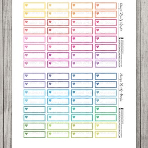 HEADER Planner Stickers, Multicolor Header Planner Stickers, Printable ...