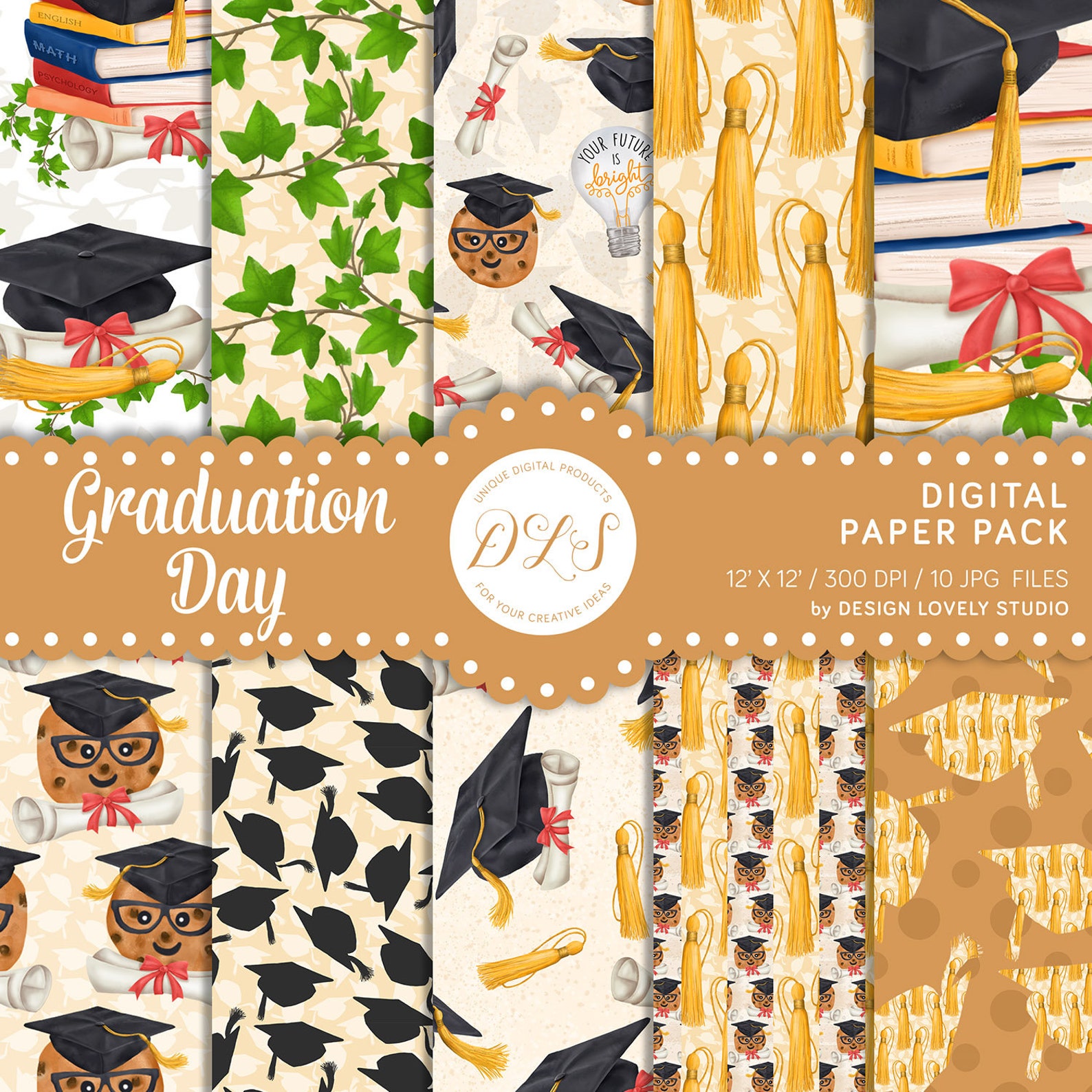Graduation Digital Paper Graduation Digital Background - Etsy