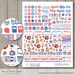 Printable 4TH OF JULY Weekly Sticker Kit, July Weekly Planner Stickers ...