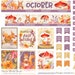 Printable OCTOBER Monthly Stickers Kit Mini Happy (Download Now) - Etsy