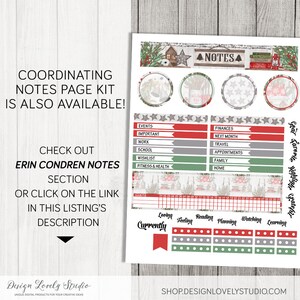 December Monthly Kit, Printable December Monthly Stickers, Christmas ...