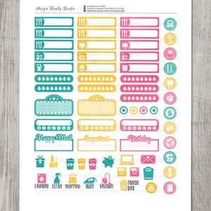 PRINTABLE Big Happy Planner Stickers Kit, Summer Planner Stickers ...