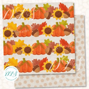 Thanksgiving Digital Paper, Thanksgiving Digital Background ...