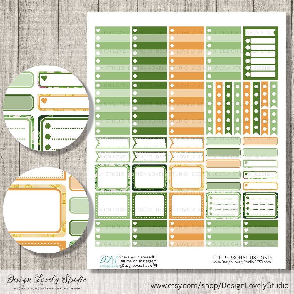 St Patrick's Day Planner Stickers Printable, March Planner Stickers ...
