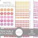 Printable DATE DOT Planner Stickers, Printable Date Cover Stickers ...