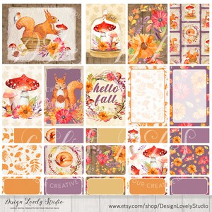 FALL Planner Stickers Kit, Happy Planner Printable Fall Stickers ...