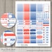 Printable 4TH OF JULY Weekly Sticker Kit, July Weekly Planner Stickers ...