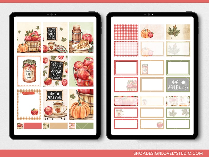 Goodnotes Stickers Fall Digital Planner Stickers Autumn - Etsy