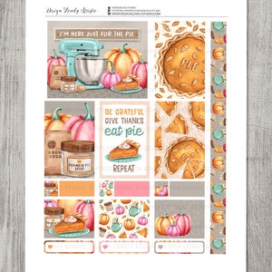Printable THANKSGIVING Stickers Kit, Big Happy Planner Weekly Kit, Fall ...
