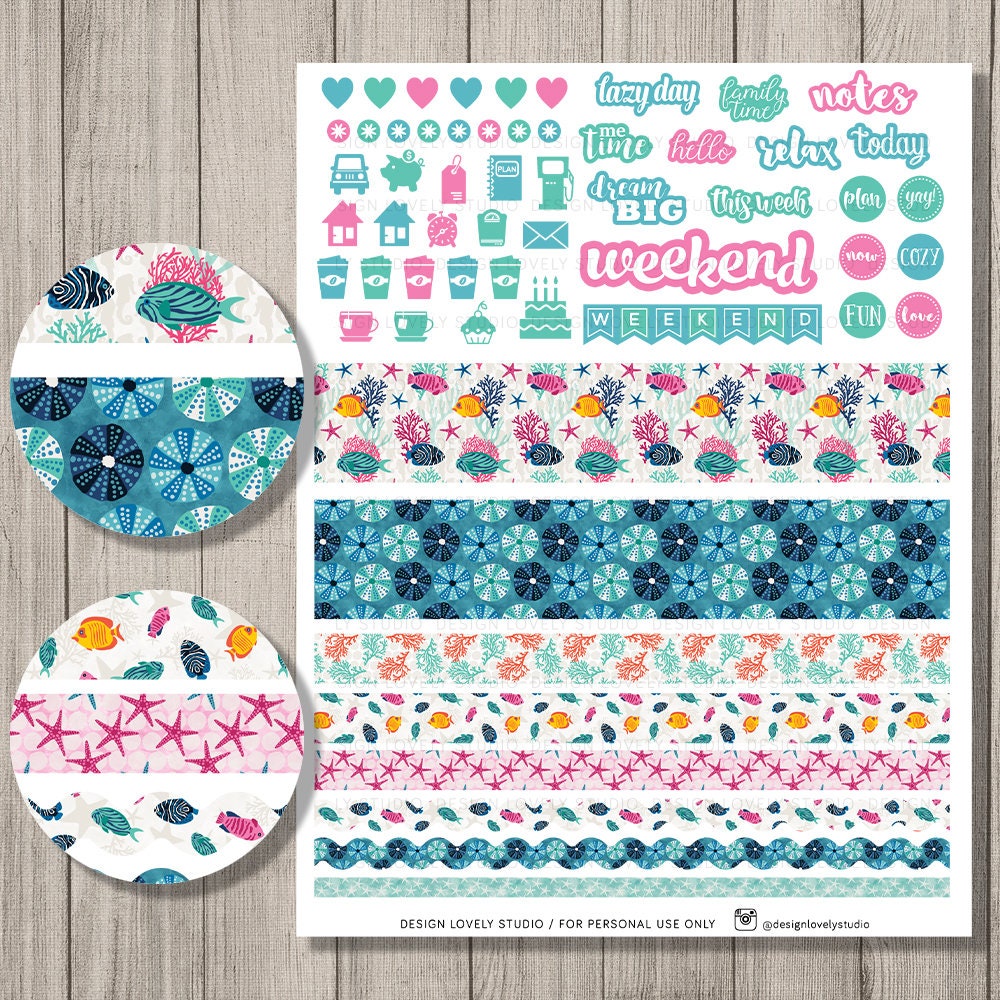 Summer Planner Stickers Happy Planner Weekly Kit Happy - Etsy