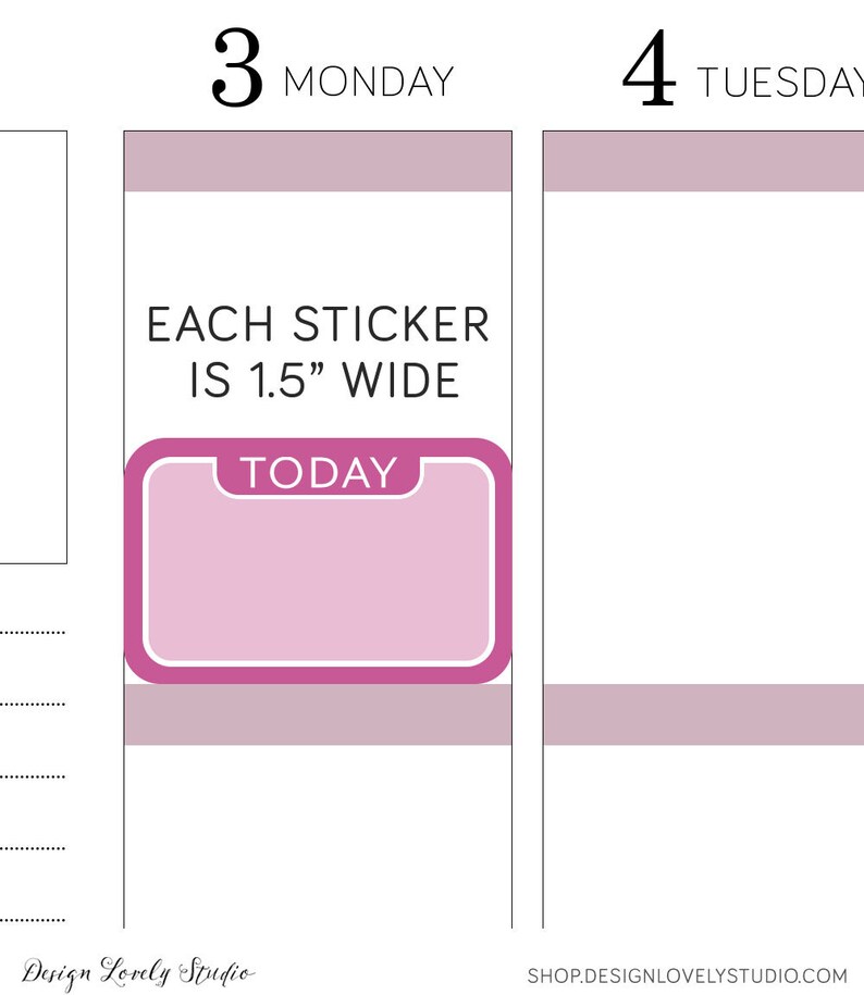 Today Half Boxes Today Half Box Planner Stickers Multicolor | Etsy